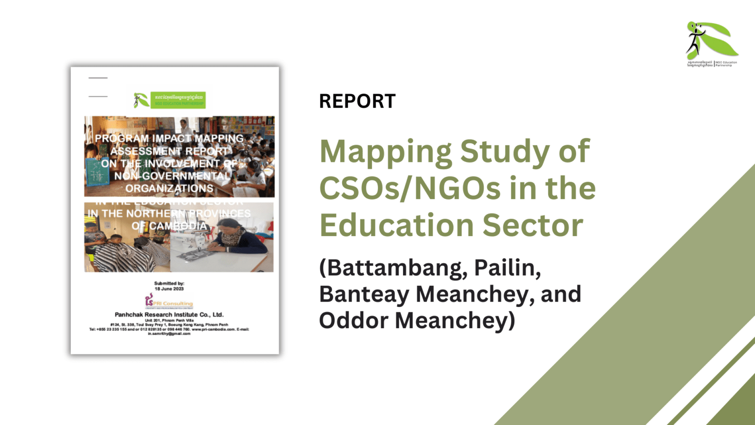 Civil Society Organization (CSO) Mapping Report – NGO Education Partnership