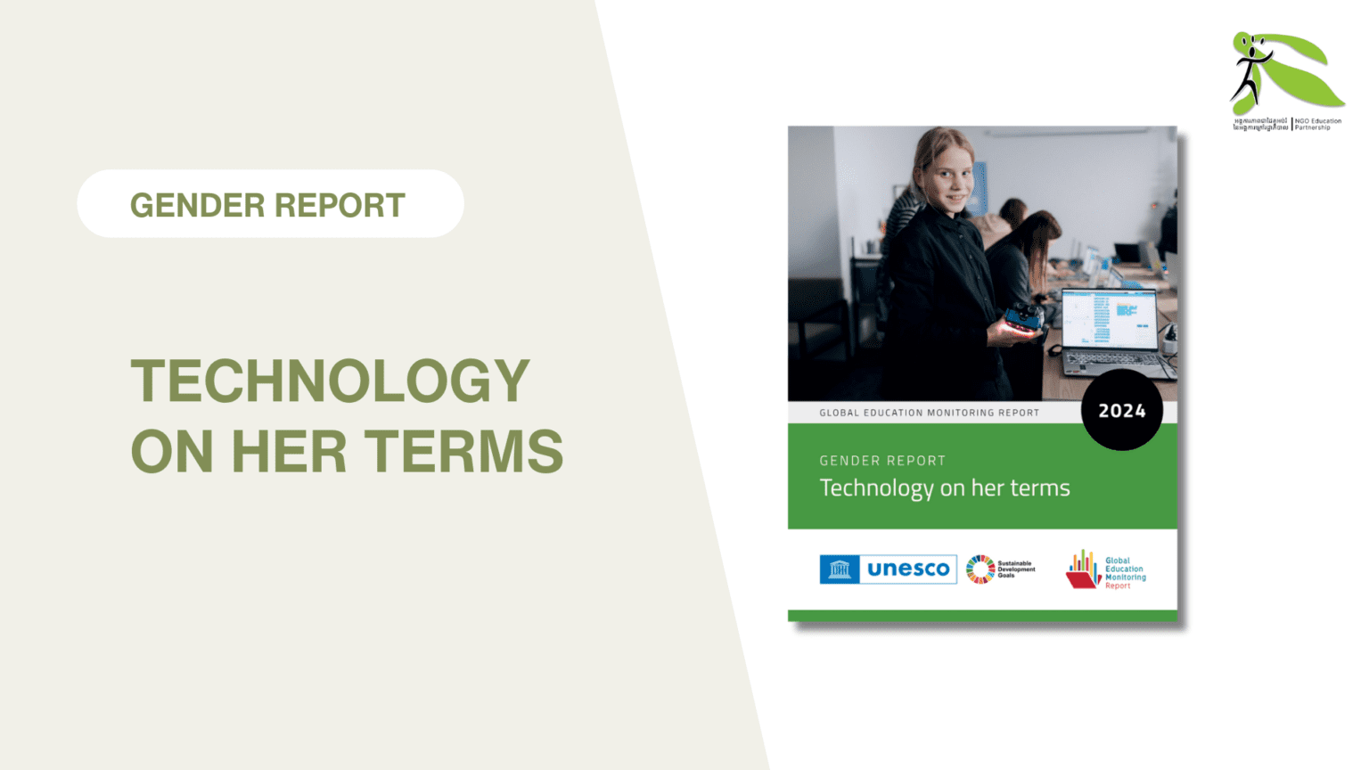 Gender Report Technology on Her Terms 2024 – NGO Education Partnership