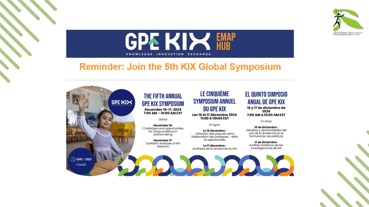 5th Annual Global Knowledge and Innovation Exchange (GPE KIX) Symposium ...