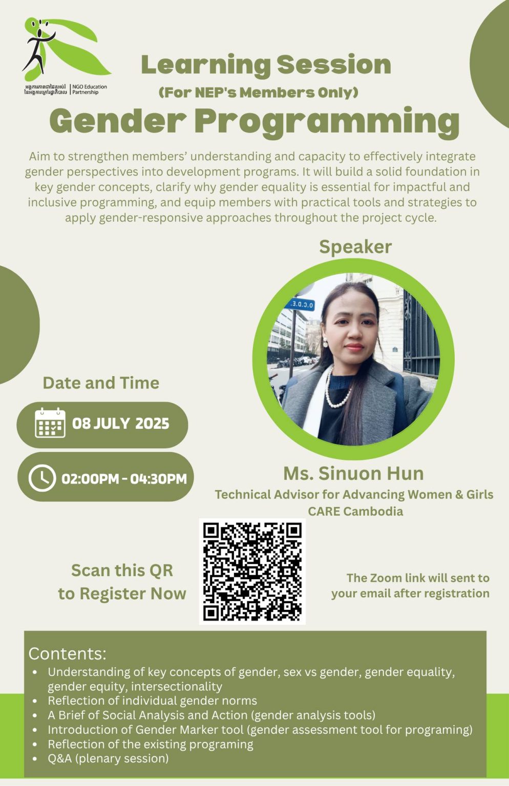 NEP Hosts Learning Session on Gender Programming to Strengthen ...